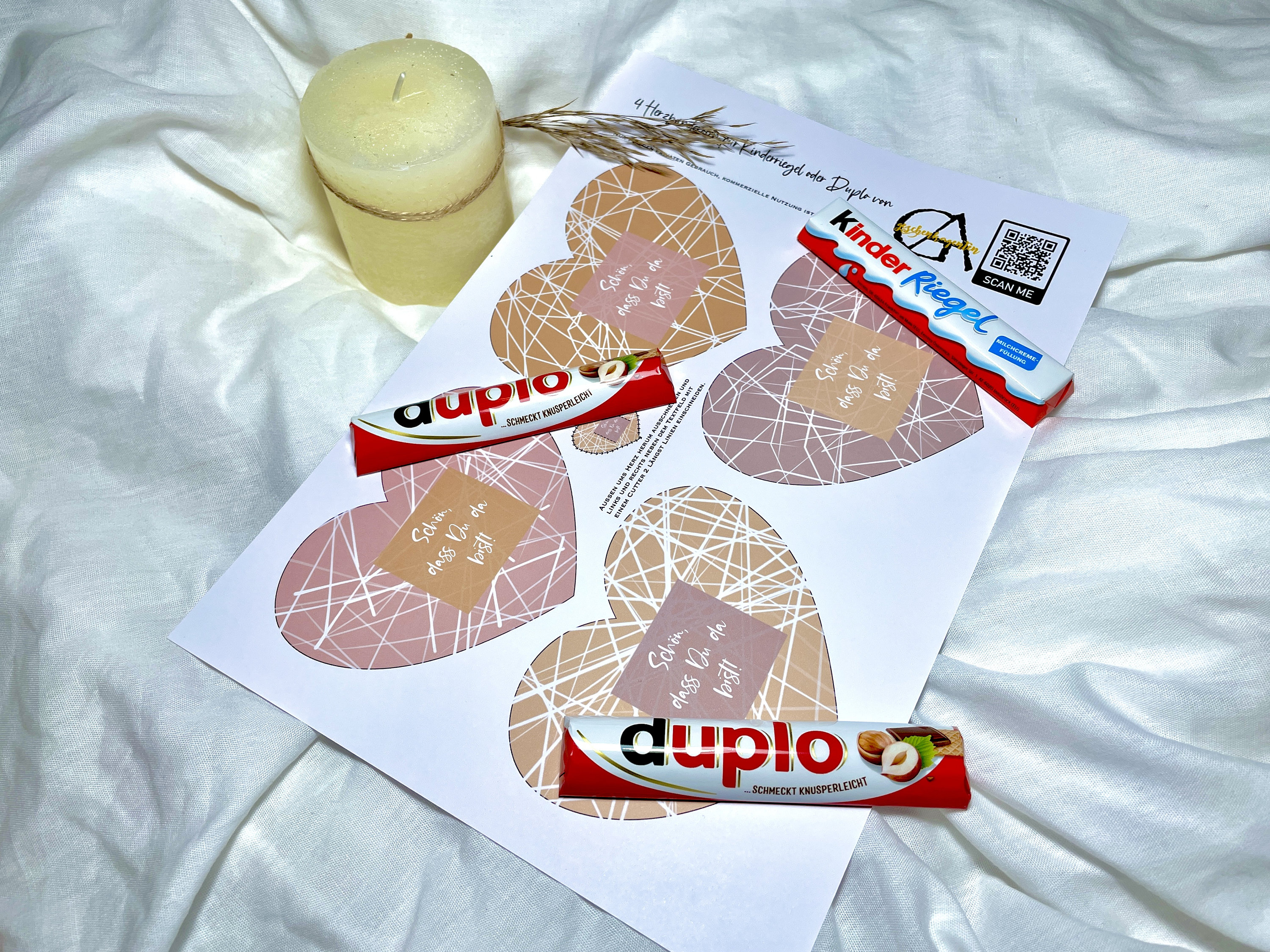 4 Heart Banderole Duplo or Children's Bar, Nice to Have You Here Guest ...