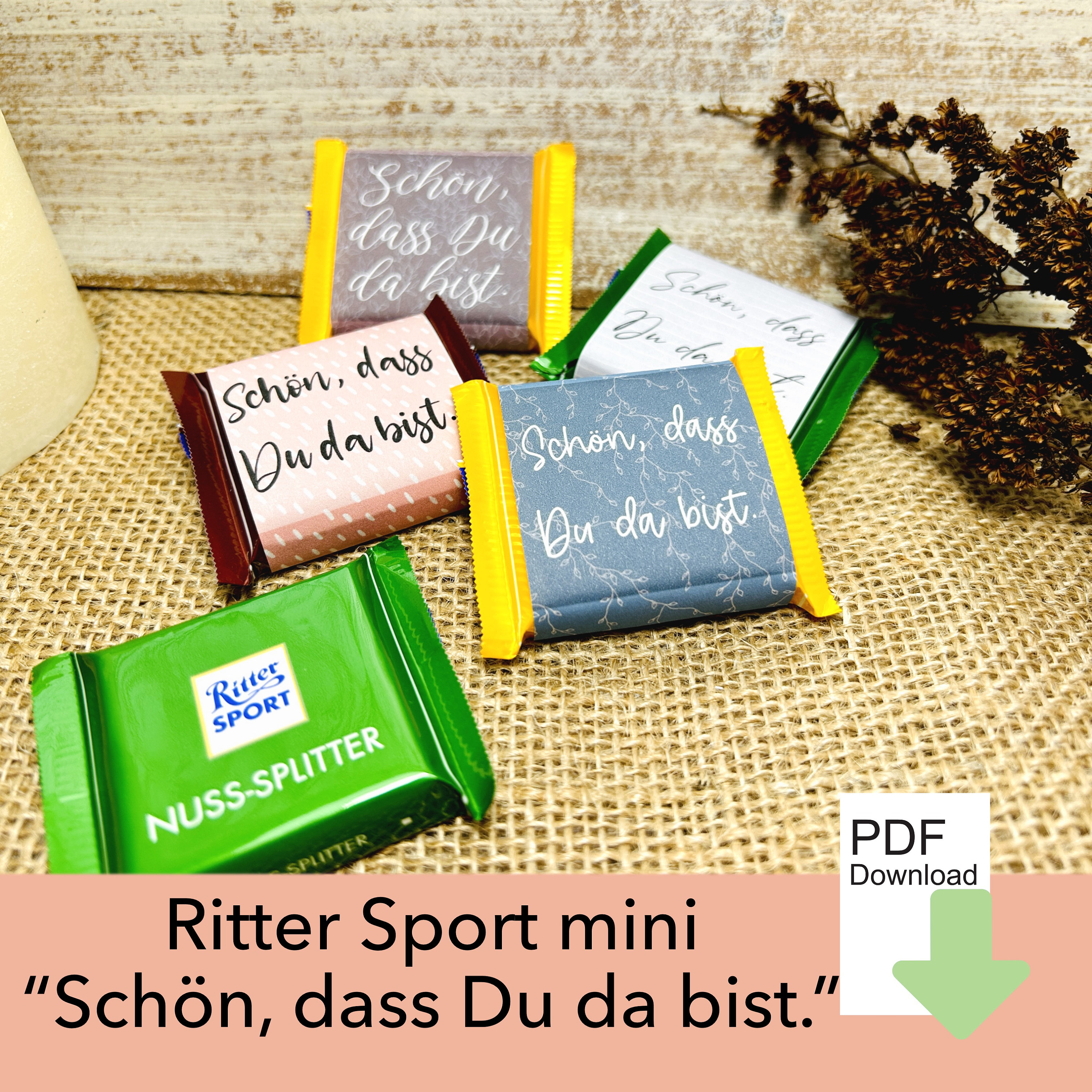 Ritter Sport Mini Banderole Vorlage Word
