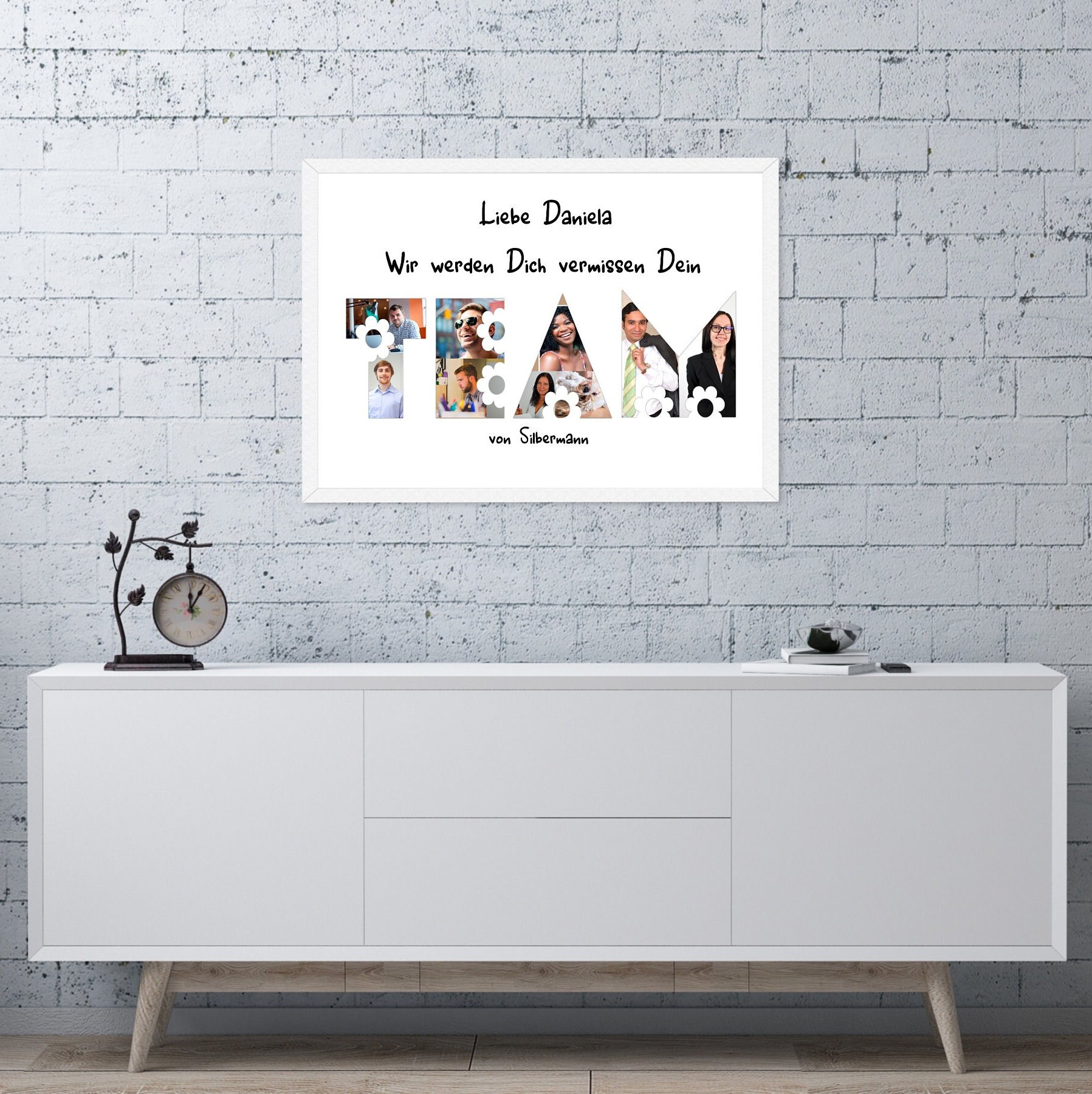 Farewell Photo Collage, Personal Gift for Colleagues, Retirement or Job ...