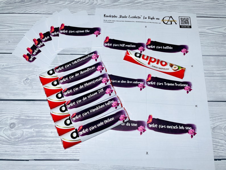 Thank You Duplo Banderole, Duplo Message, Farewell Gift for Educator ...