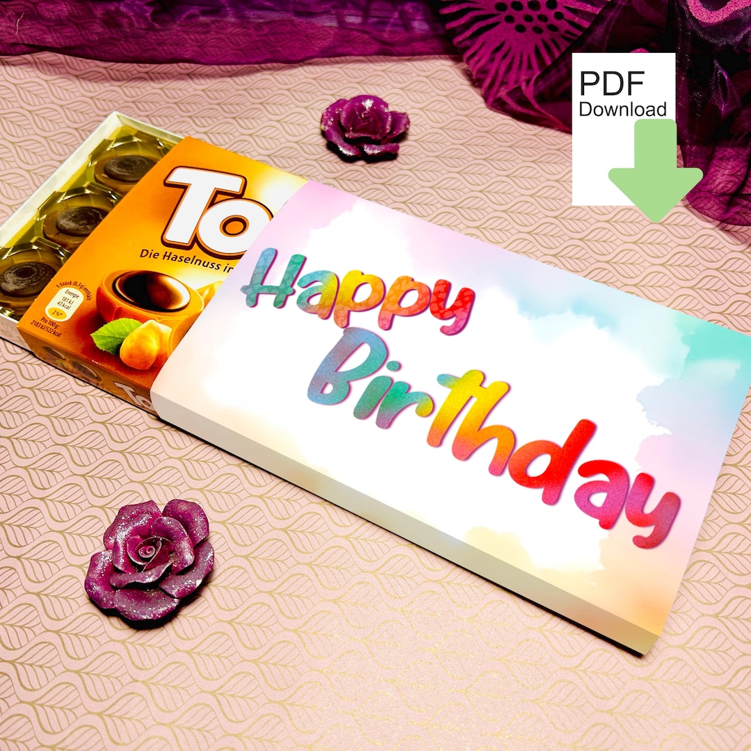 Toffifee Banderole Happy Birthday, Birthday, Congratulations, Chocolate ...