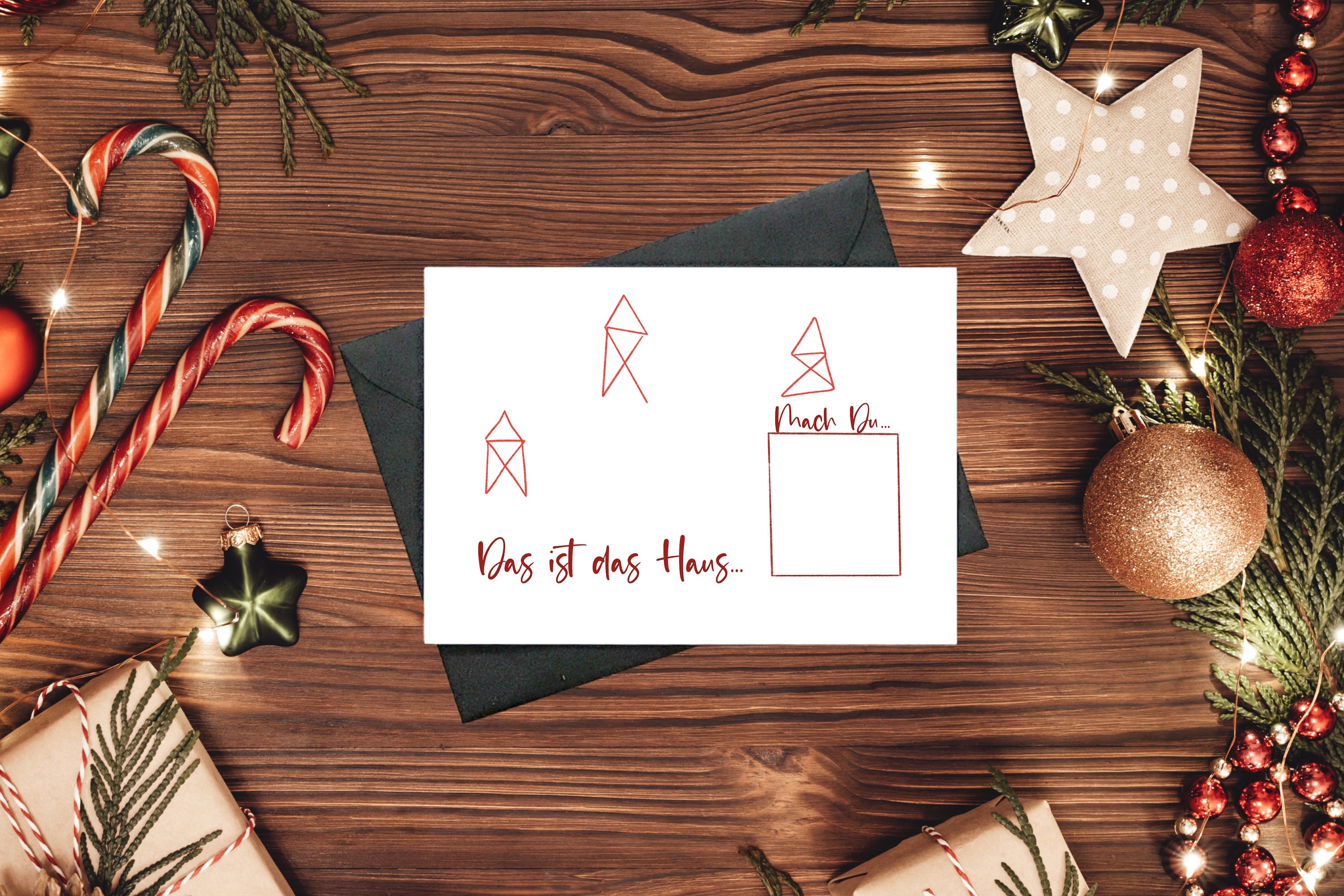 Funny Card to Print, This is Santa's House, Din A6, Download File - Etsy