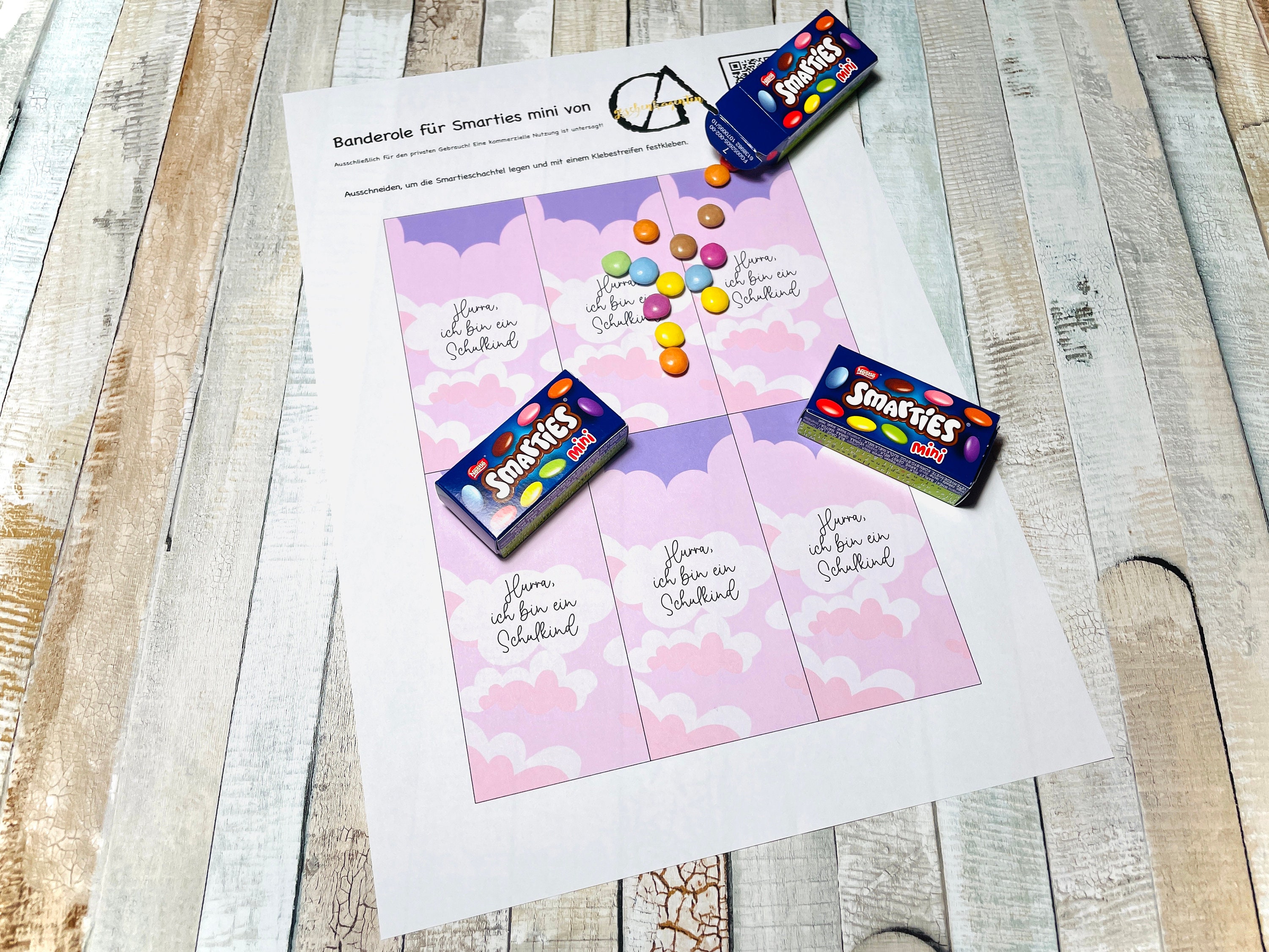 Smarties Banderole, School Enrollment Decoration, Girls, Small Guest ...