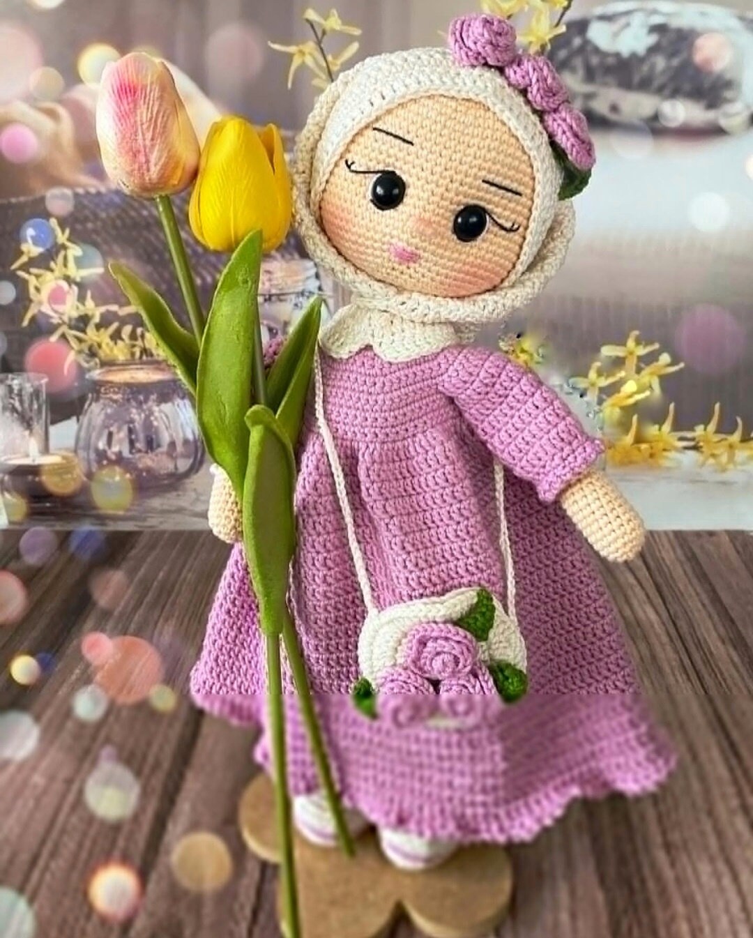 Hijabi Muslim Doll for Ramadan Gift, Crochet Muslim Doll for Kids ...