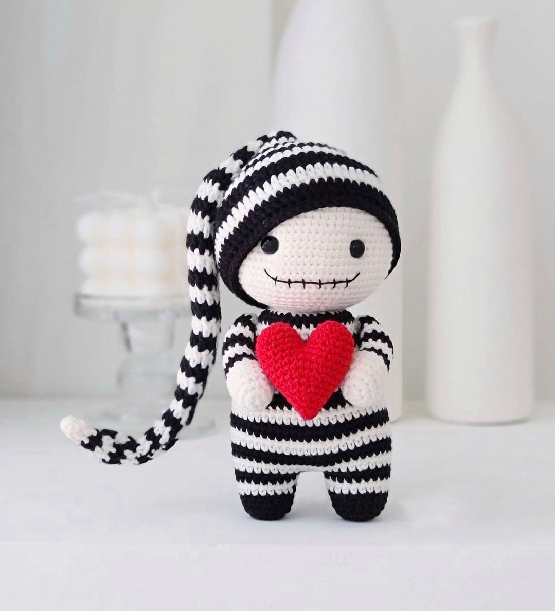 Crochet Jacky Franky Vampire for Sale, Spooky Things for Halloween Gift ...