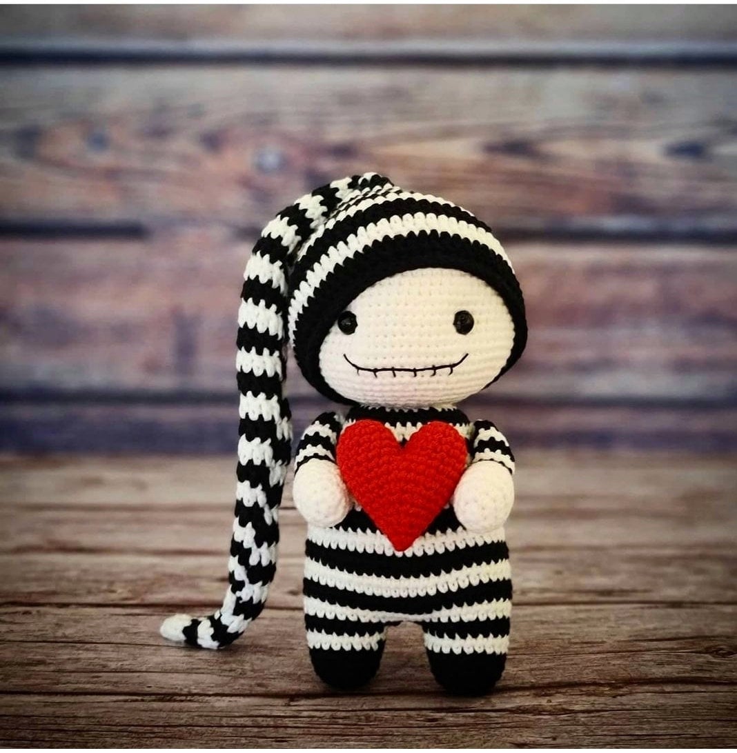 Crochet Jacky Franky Vampire for Sale, Spooky Things for Halloween Gift ...