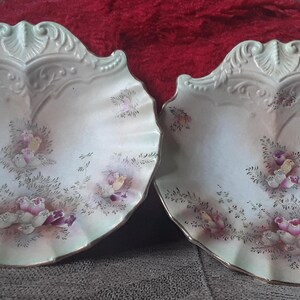 Antique Pre Carlton Ware Wiltshaw and Robinson Shell Dishes Blush Ivory ...