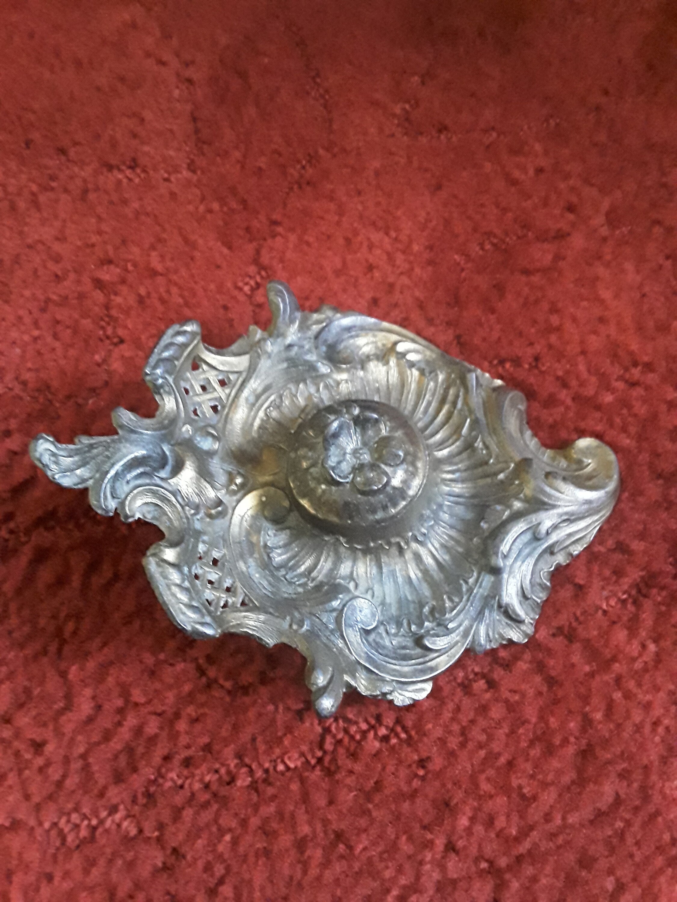 Antique French Small Inkwell Stand no Inkwell Pot - Etsy