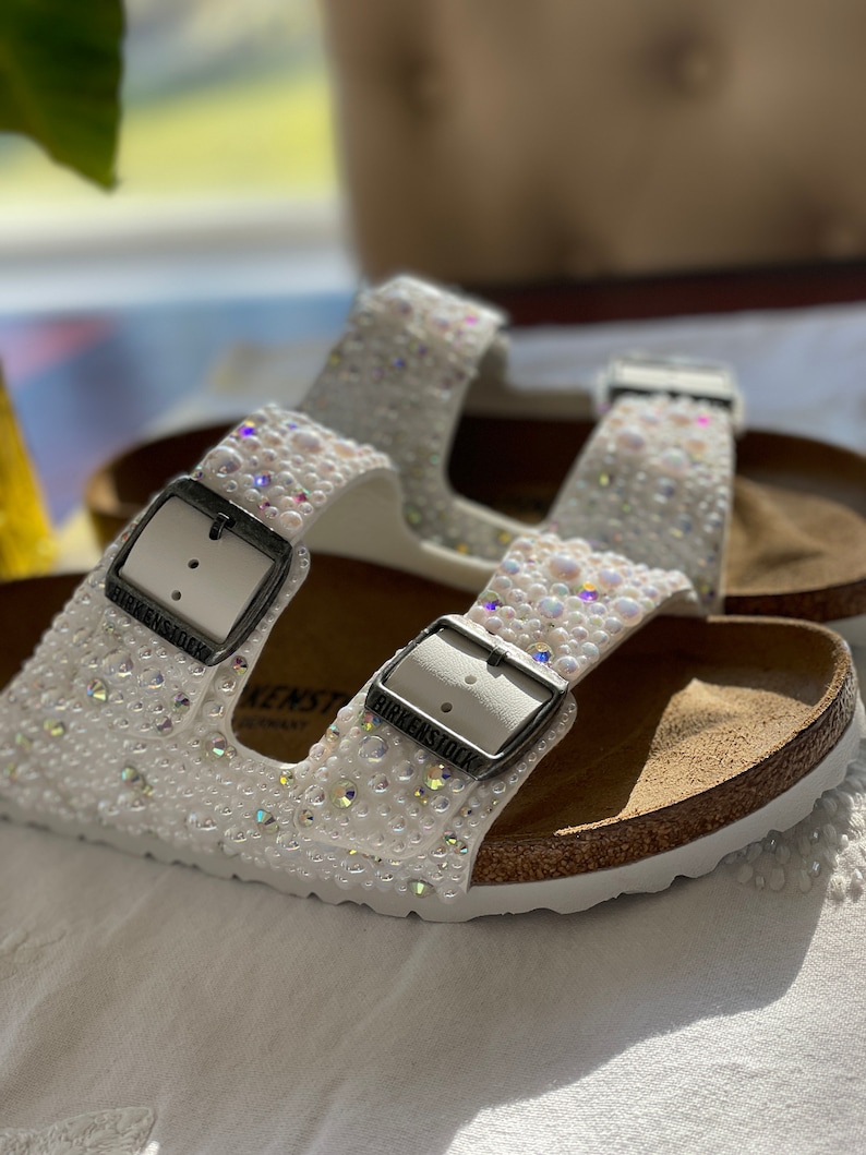 Custom Birkenstock Sandals Birkenstocks Wedding - Etsy