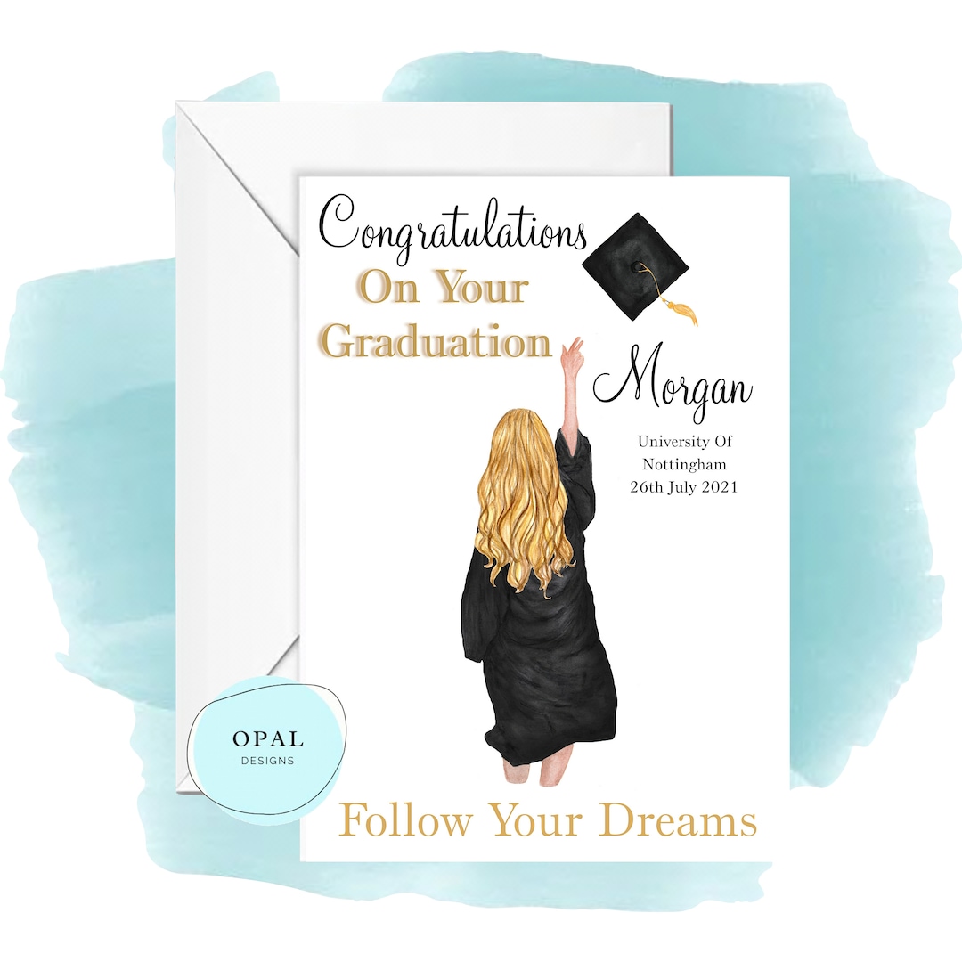 Personalised Graduation Card | Custom Graduation Card | Congratulations ...