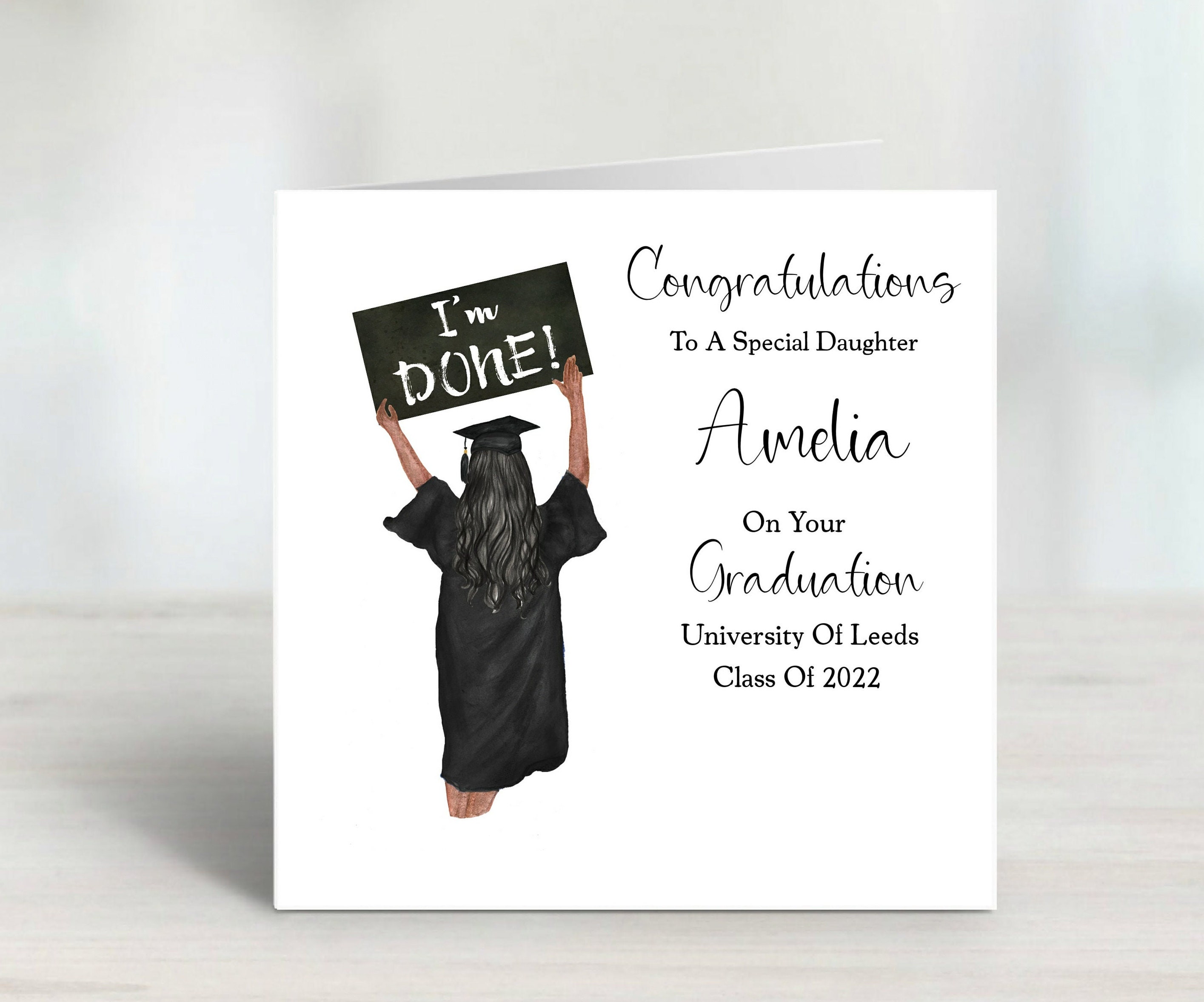 Personalised Graduation Card Congratulations on Your - Etsy