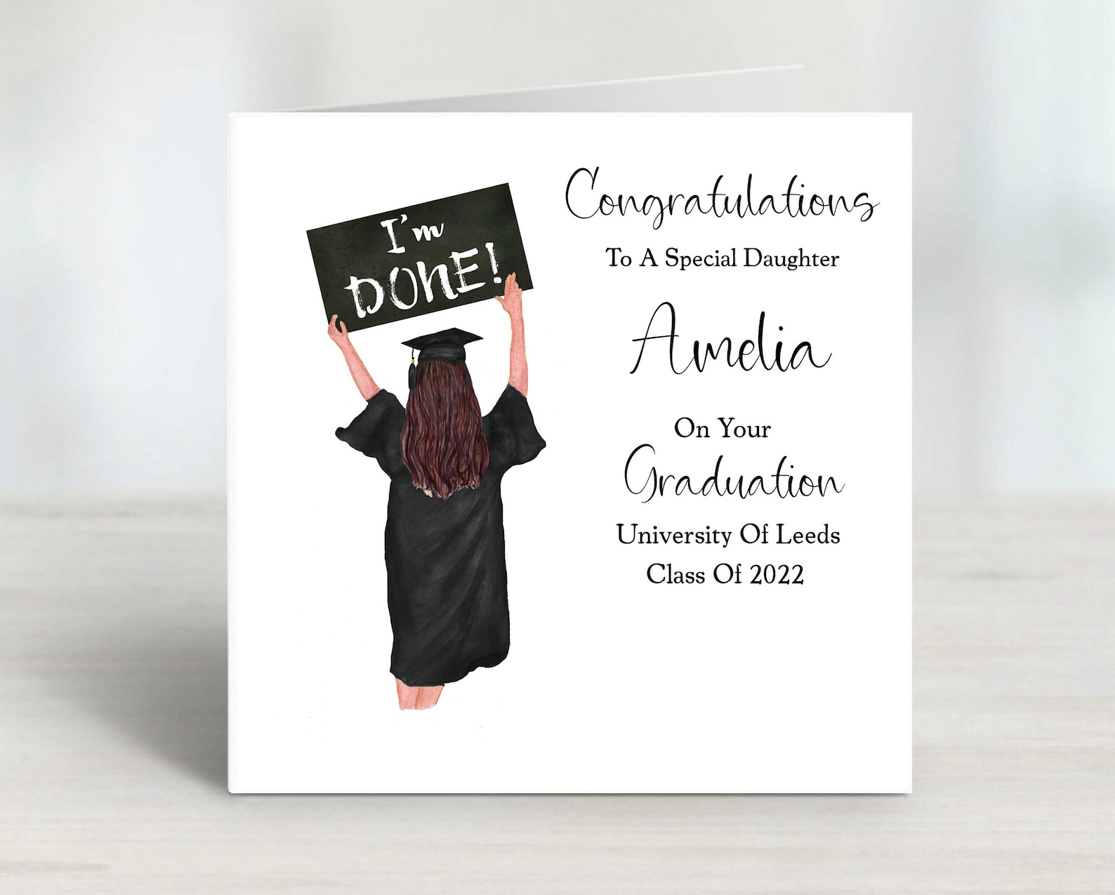 Personalised Graduation Card Congratulations on Your - Etsy