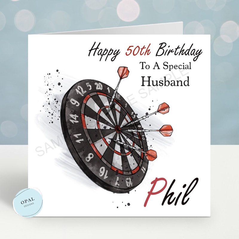 Grandson Birthday Darts - Etsy UK