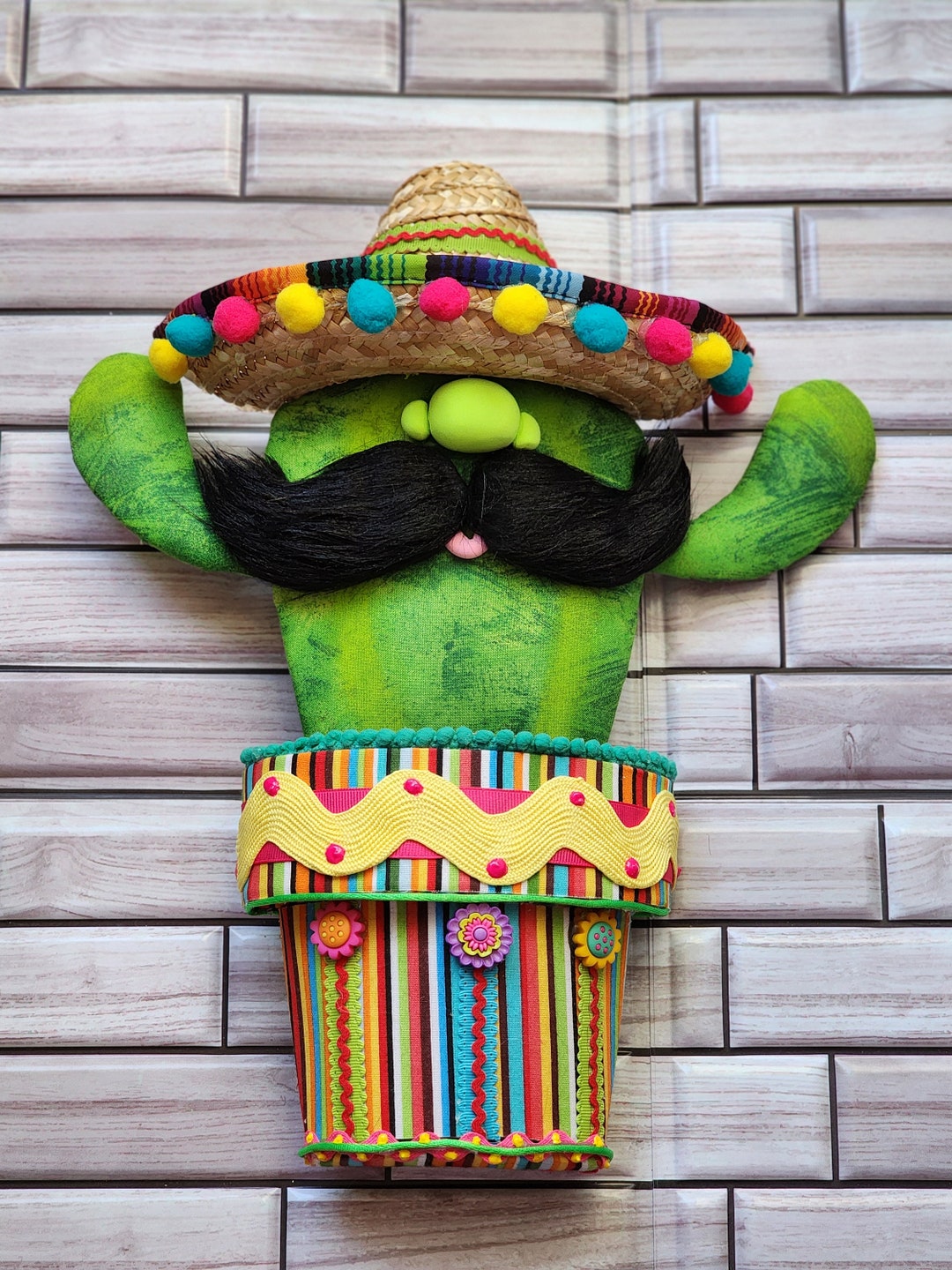 Senior Pierce Cactus Door Decor With Sombrero - Etsy