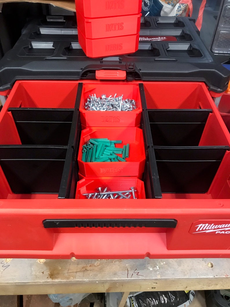 Packout 2 Drawer TOP DOUBLE (3 Tier) Stacking Bins - 6 Options - Etsy