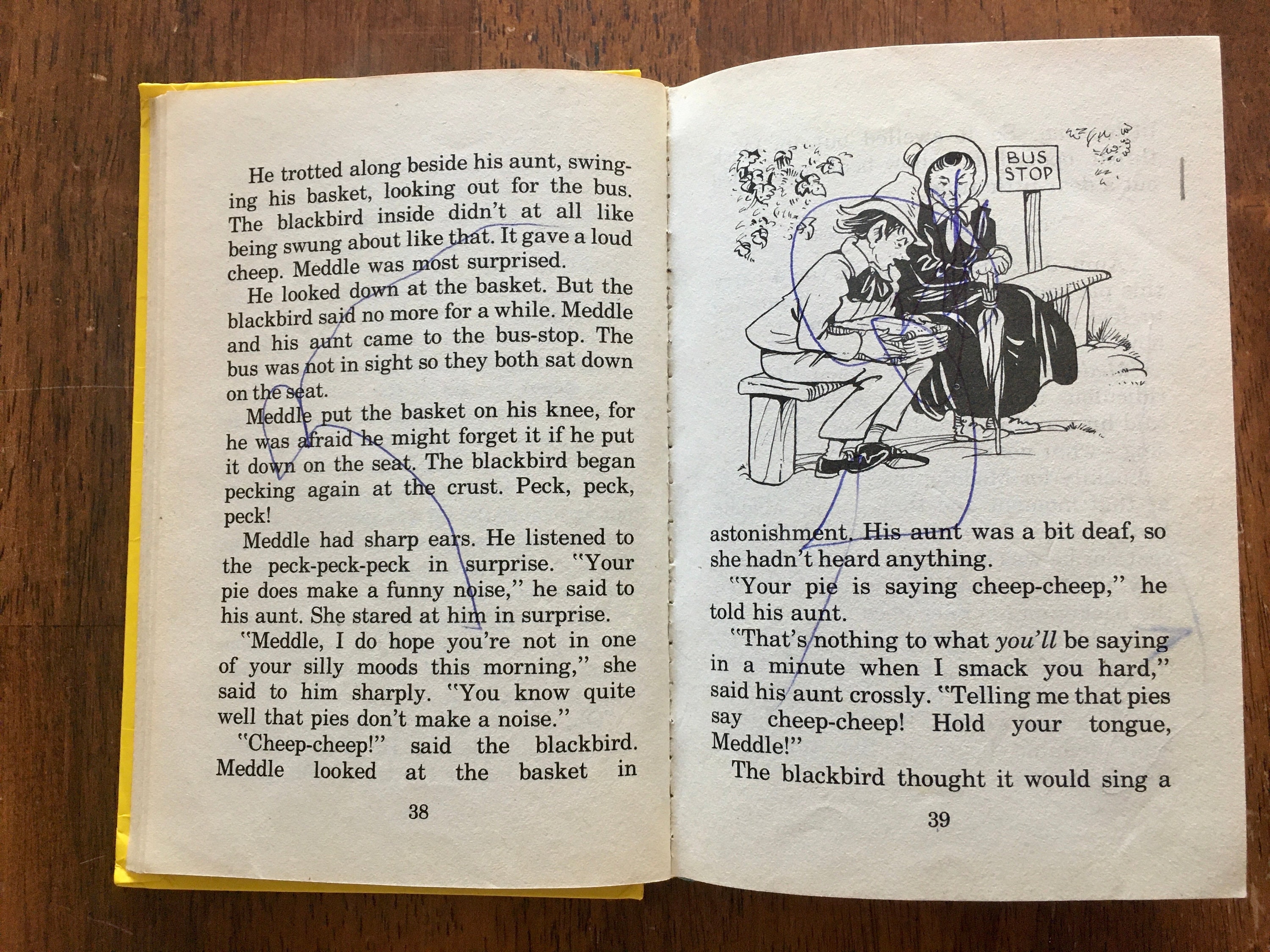 1970 Mr. Meddle's Muddles by Enid Blyton, HC, Illustrated by Rene Cloke ...