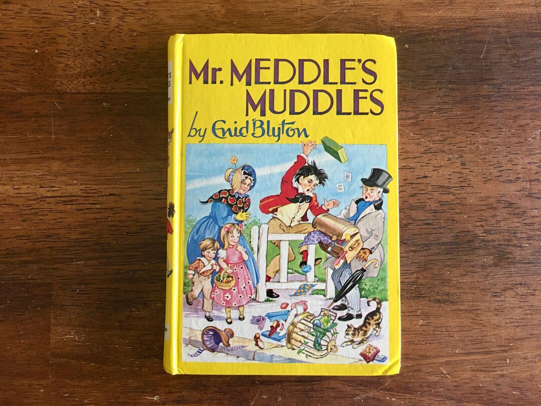 1970 Mr. Meddle's Muddles by Enid Blyton, HC, Illustrated by Rene Cloke ...