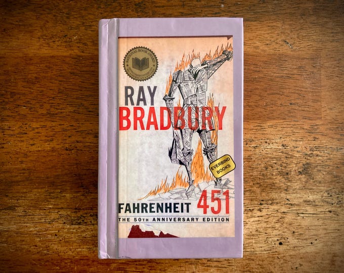 Fahrenheit 451 by Ray Bradbury, HC Book, Del Rey Everbind Hardcover ...