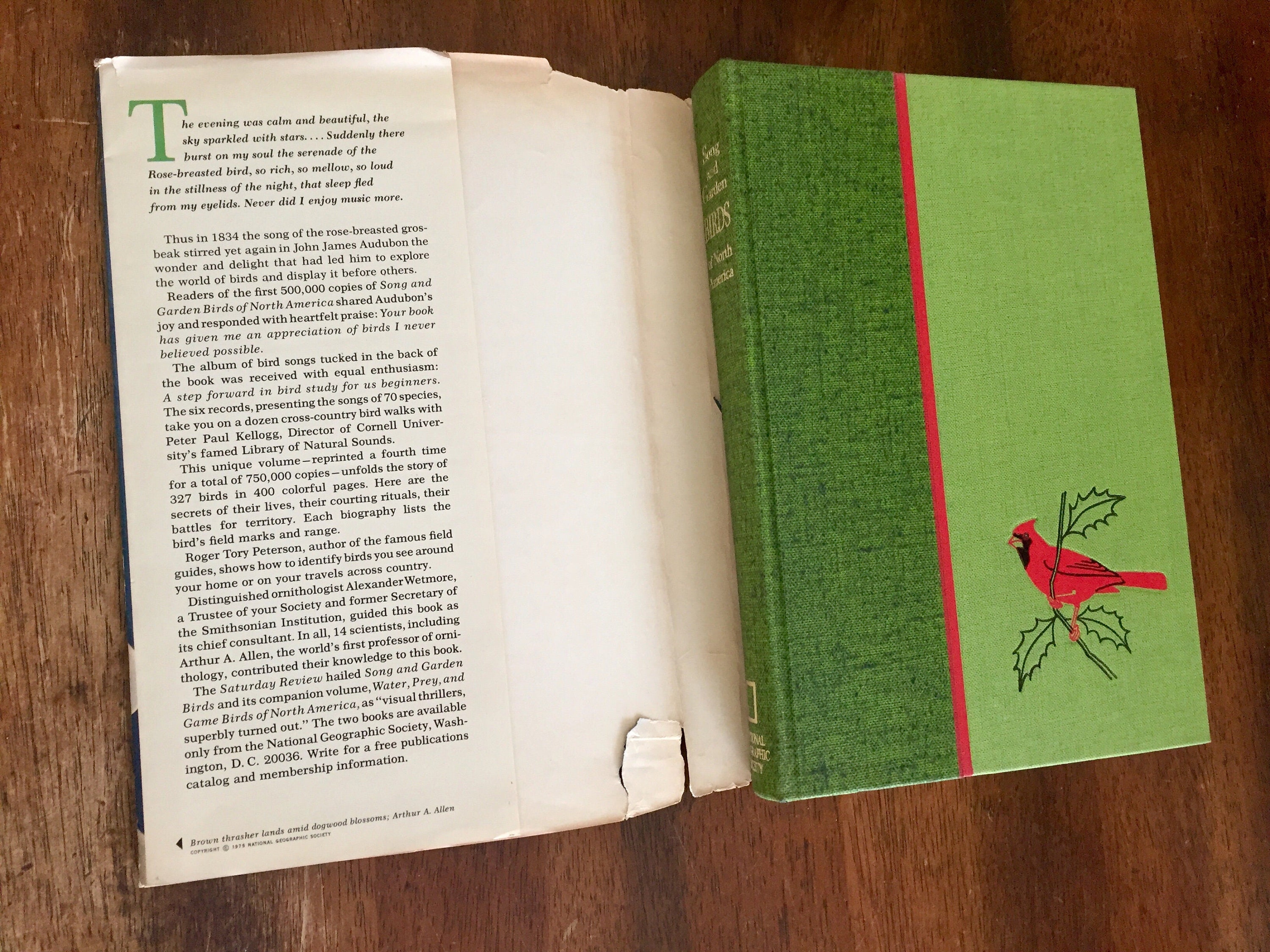 1976 Song and Garden Birds of North America by Alexander Wetmore ...