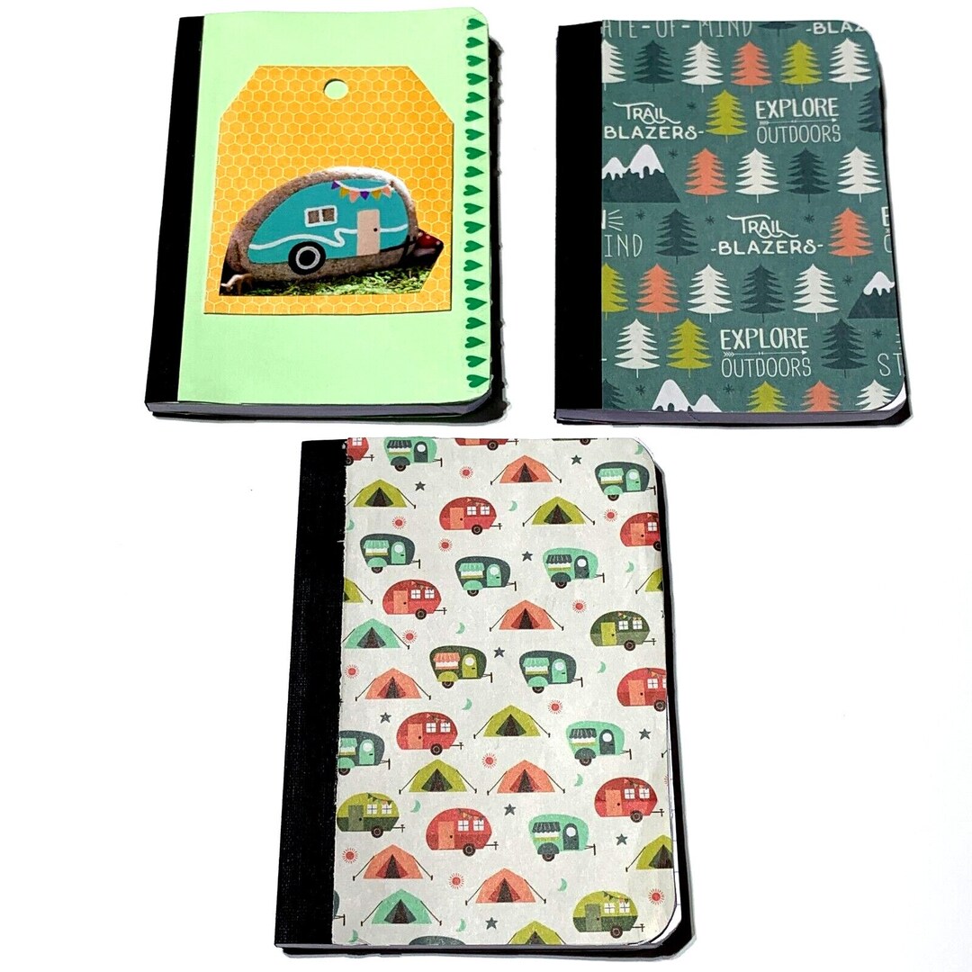 Mini Composition Notebooks Set of 3 Lined Pages Camping RV - Etsy
