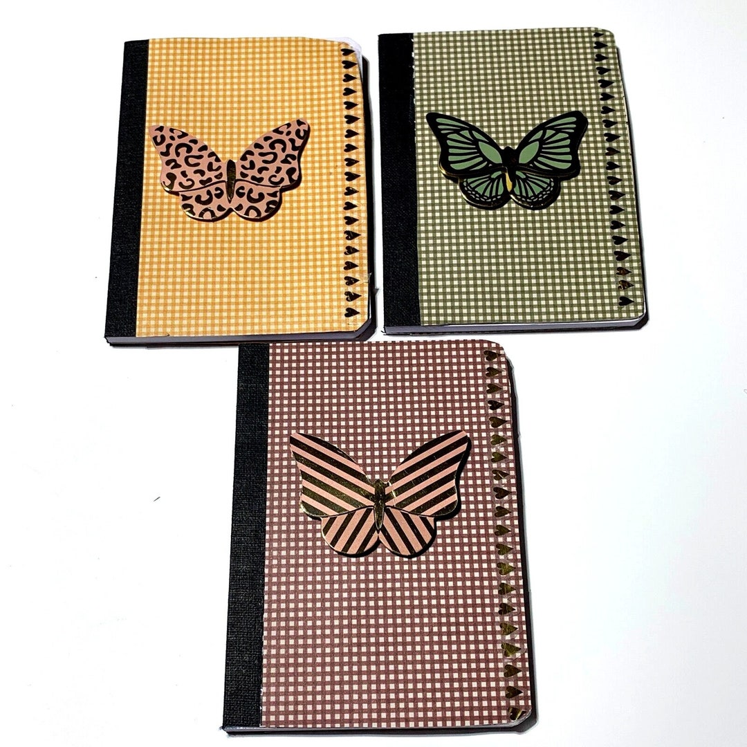 Mini Composition Notebooks Set of 3 Lined Pages Butterflies - Etsy