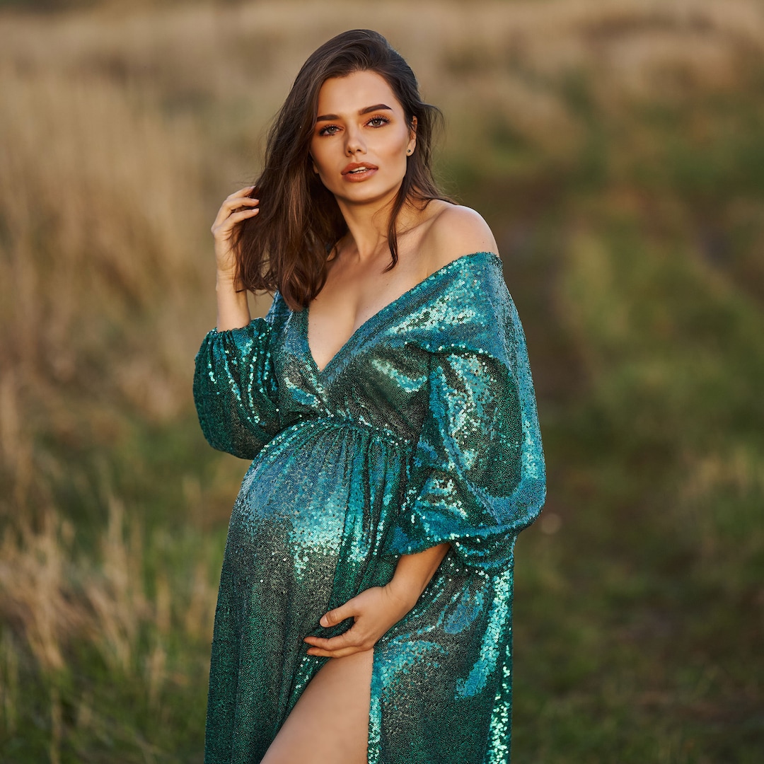 Emerald Green Sequin Dress for Maternity Photo Session - Etsy