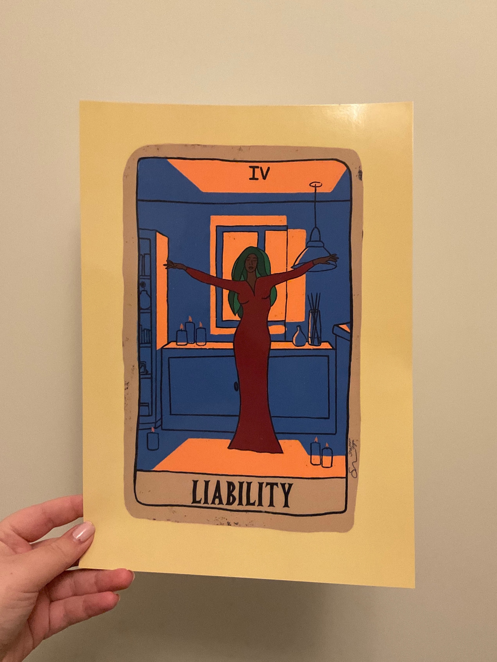 Lorde Liability Song Tarot Card Print - Etsy