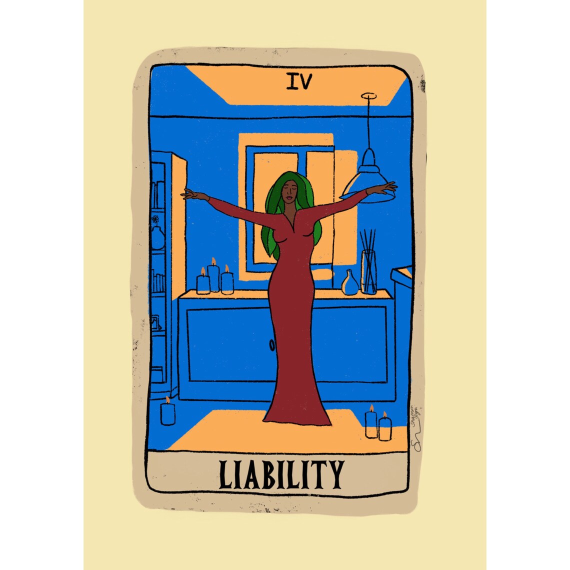 Lorde Liability Song Tarot Card Print - Etsy