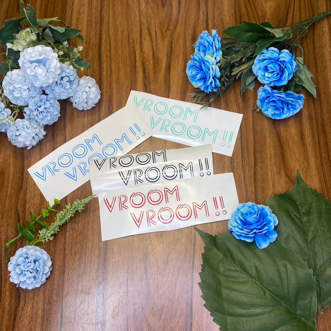 Vroom, Vroom!! Car Decal, Bumper Sticker, Waterproof, Weather Proof ...