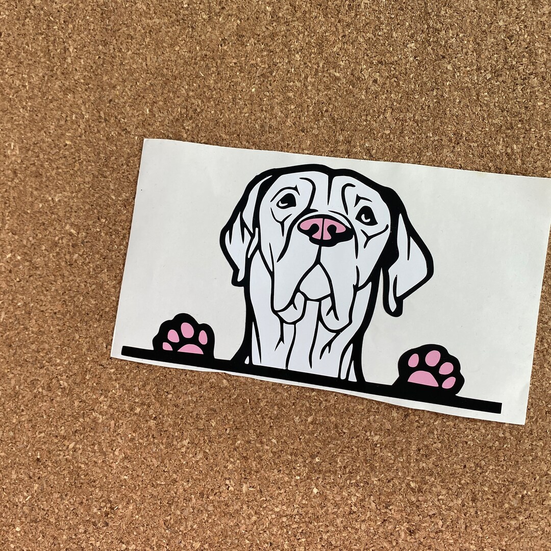 Great Dane Bumper Sticker, Car Window Decal, Laptop Sticker, Dog Breed ...