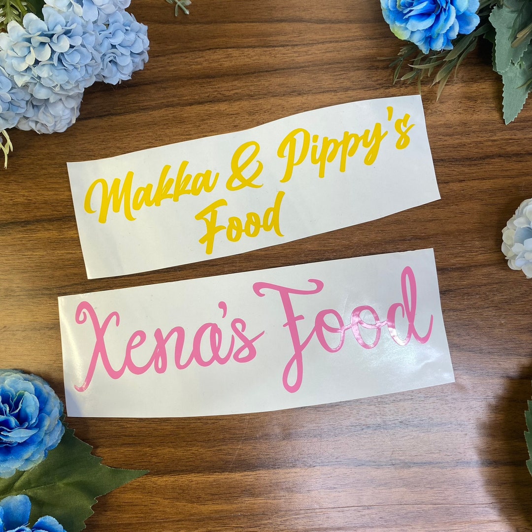 Dog/cat Food Container Labels, Waterproof Decals, Pet Supplies, - Etsy