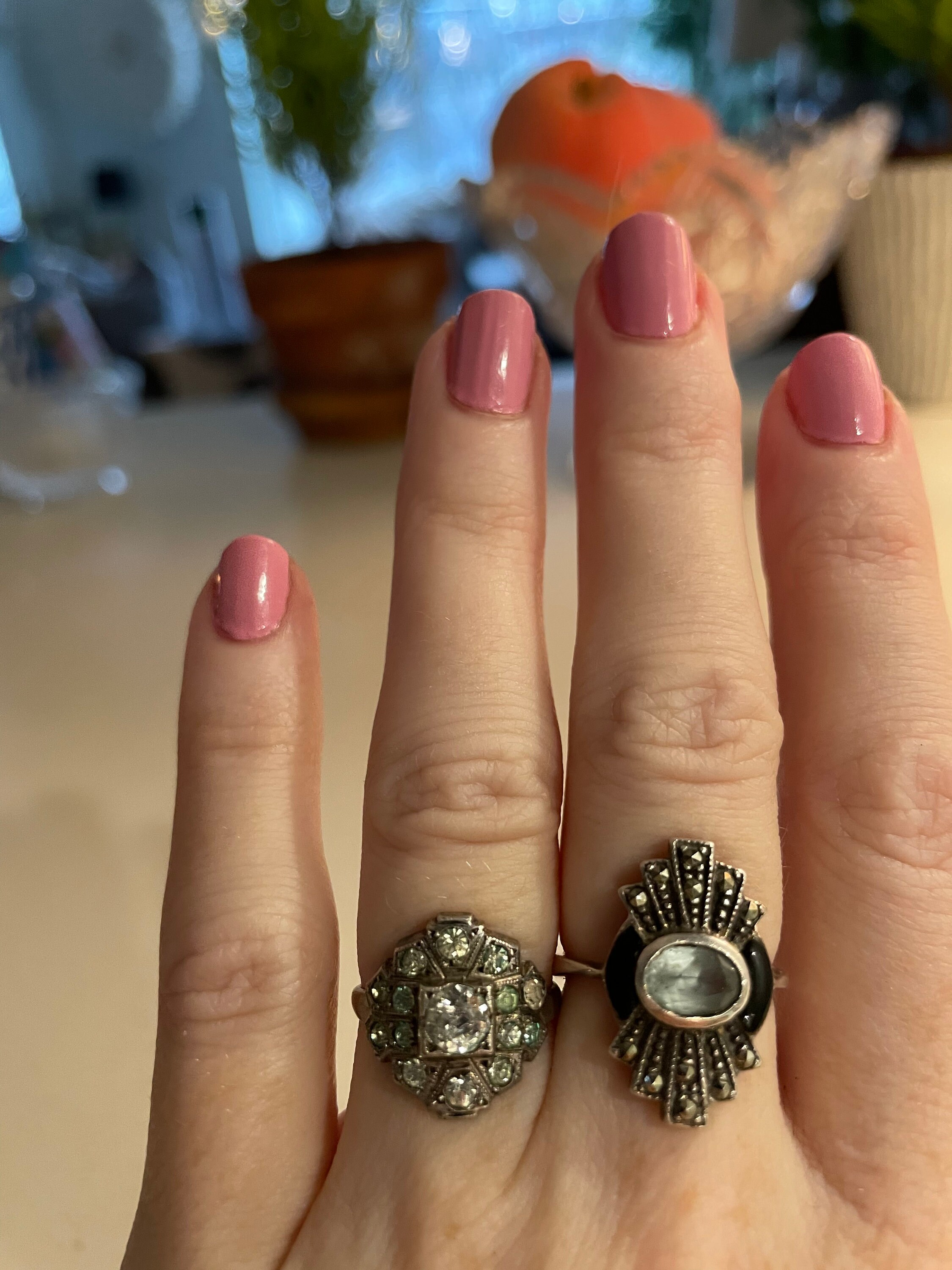 Vintage Genuine 1930s Art Deco Silver & Paste Stones Ring - Etsy