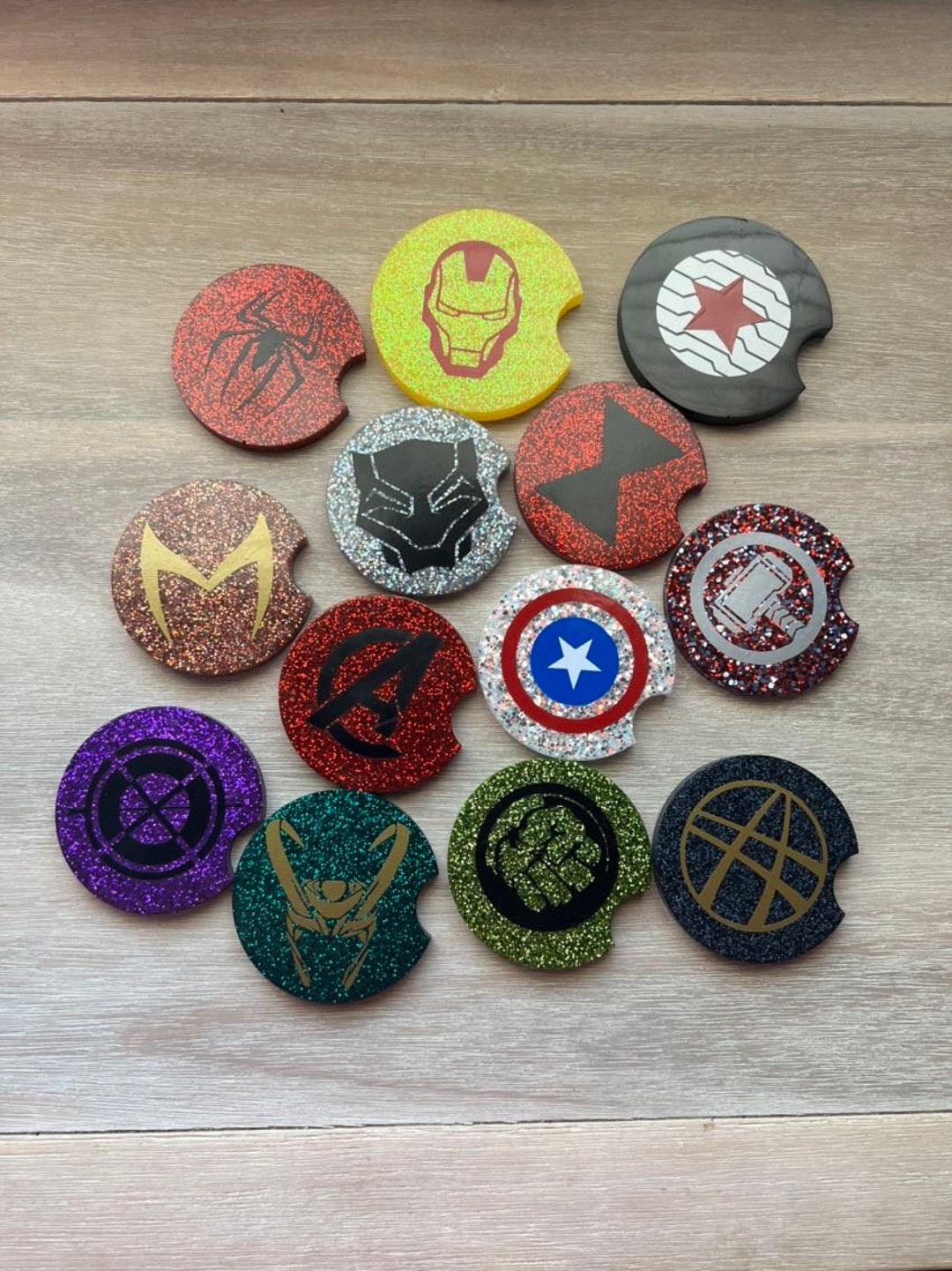 Avengers Car Coasters | Avengers Cup | Avengers | Set of Two Car ...