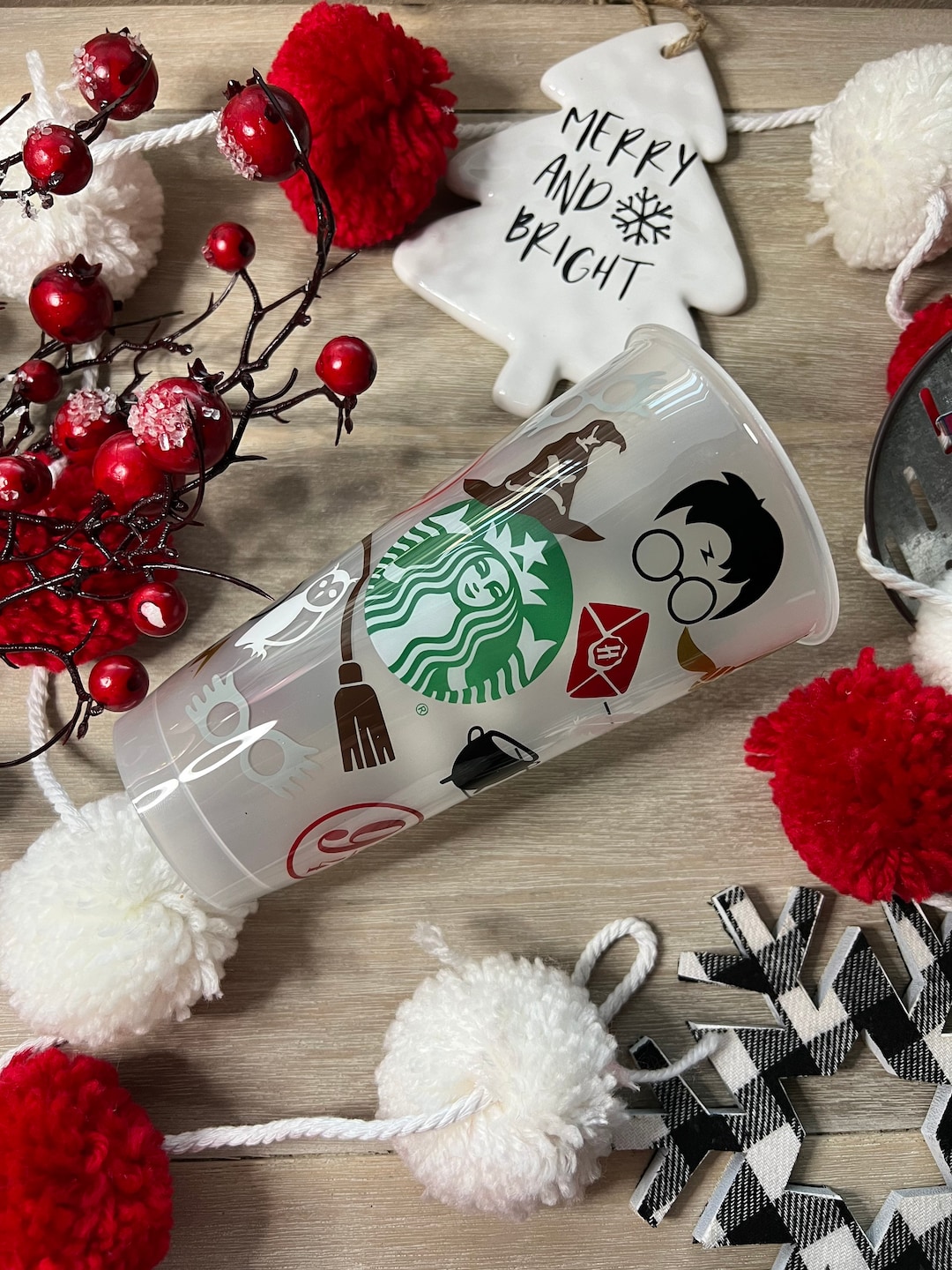 Wizard House Inspired Starbucks Cup | Wizard Magical Symbol | Starbucks ...