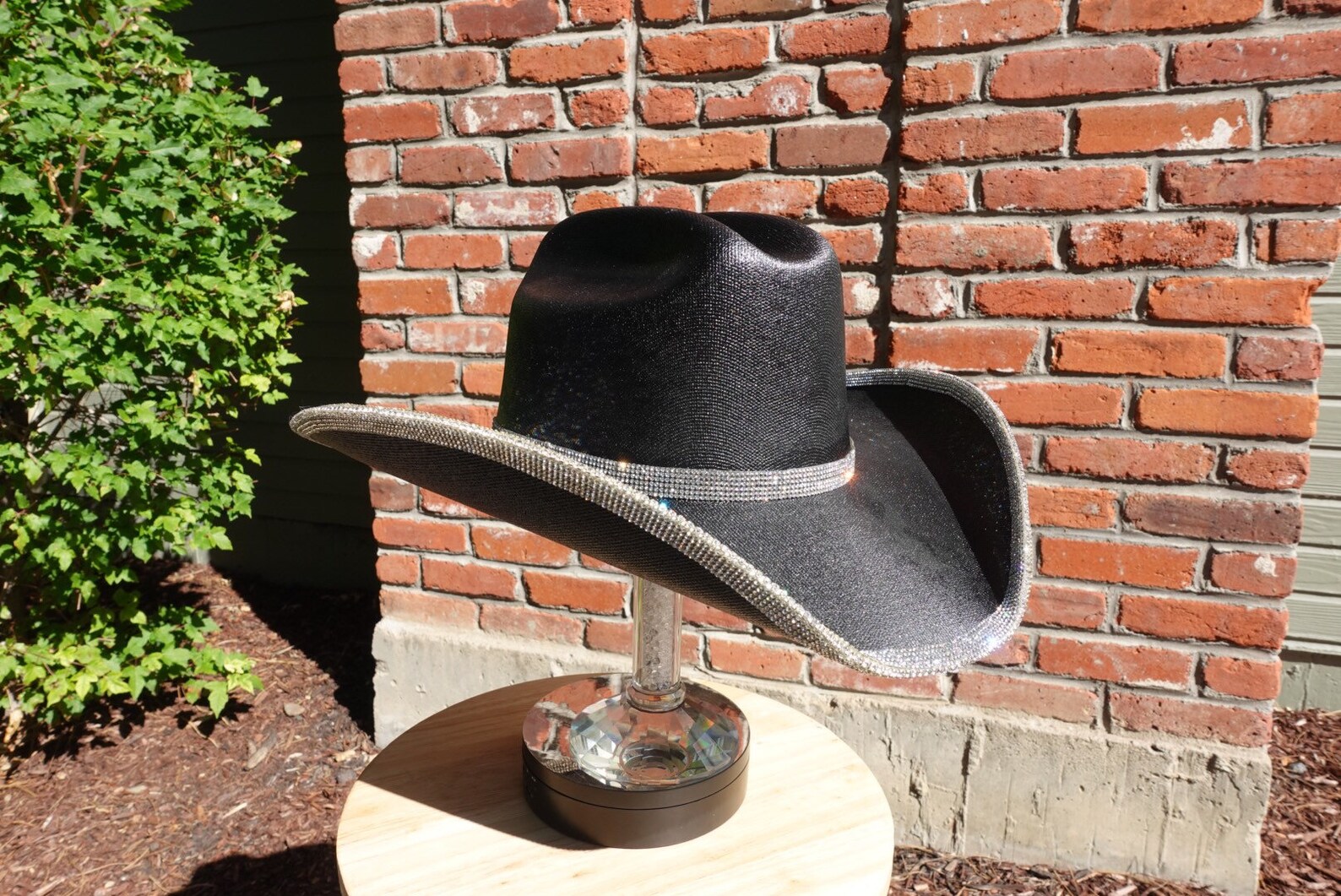 Rimmed Rhinestone Cowgirl Hat. Western Wedding. Country - Etsy