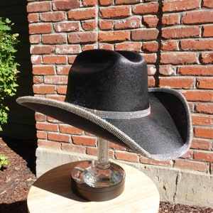 Rimmed Rhinestone Cowgirl Hat. Western Wedding. Country - Etsy