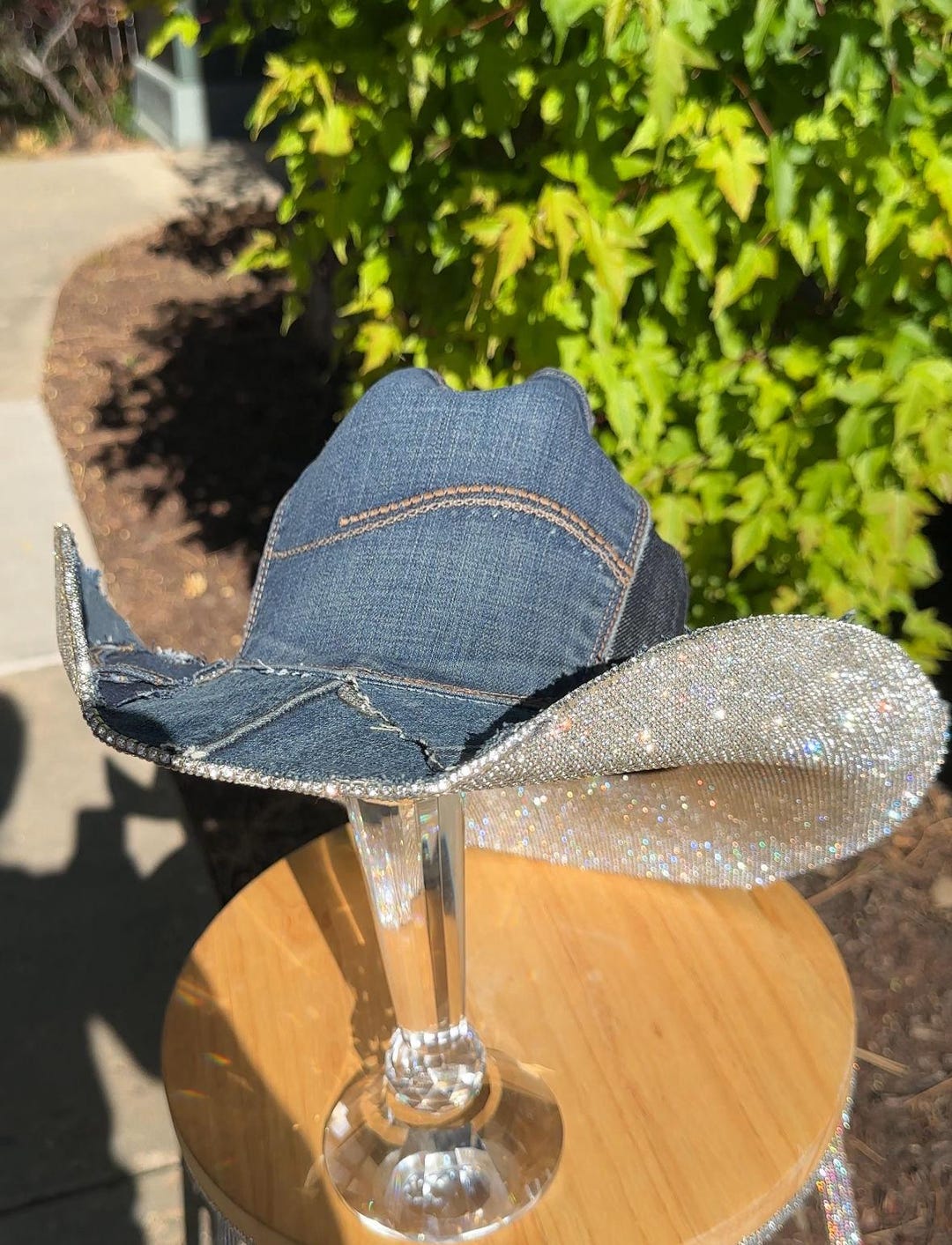 Denim & Diamonds W/ or W/o LED. Fully Rhinestoned. Rhinestone Cowgirl ...