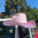 Pink Rhinestone Cowgirl Hat. Western Wedding. Country Concert. Space ...
