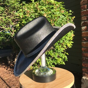 Rimmed Rhinestone Cowgirl Hat. Western Wedding. Country - Etsy