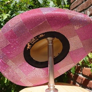 Pink Rhinestone Cowgirl Hat. Western Wedding. Country Concert. Space ...
