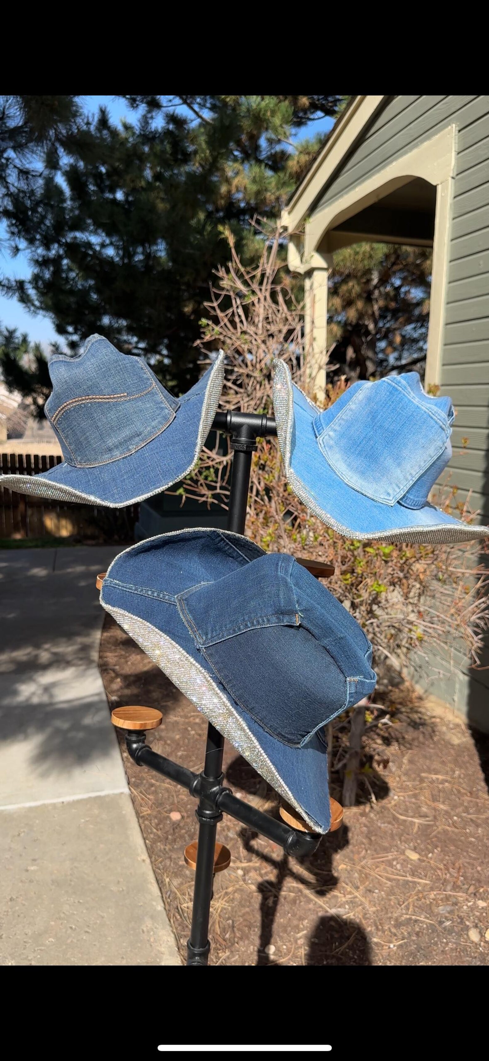 Denim & Diamonds W/ or W/o LED. Fully Rhinestoned. Rhinestone Cowgirl ...