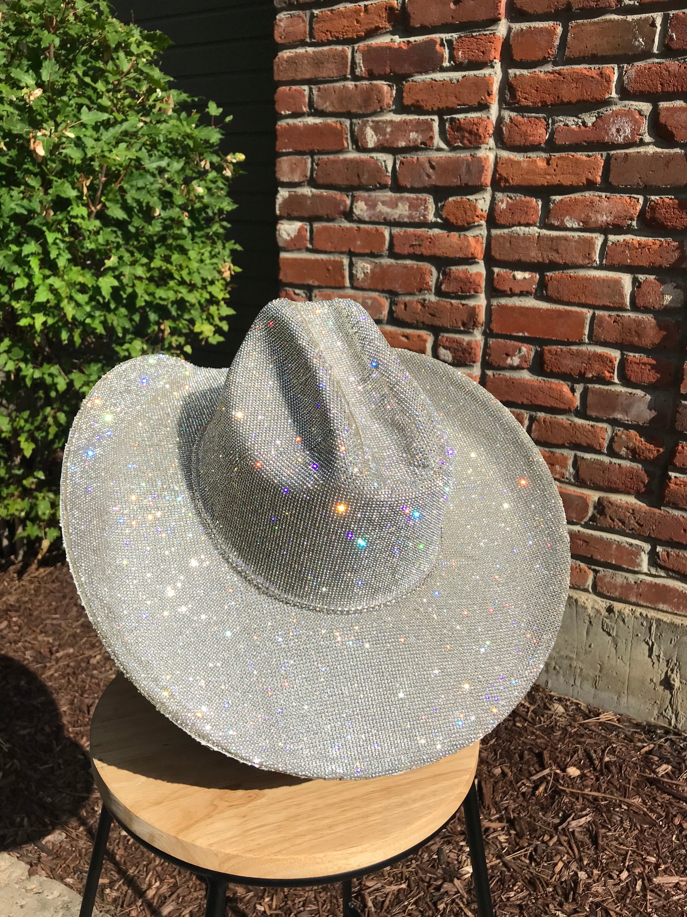 Fully Covered Rhinestone Cowgirl Hat. Western Wedding. Country - Etsy
