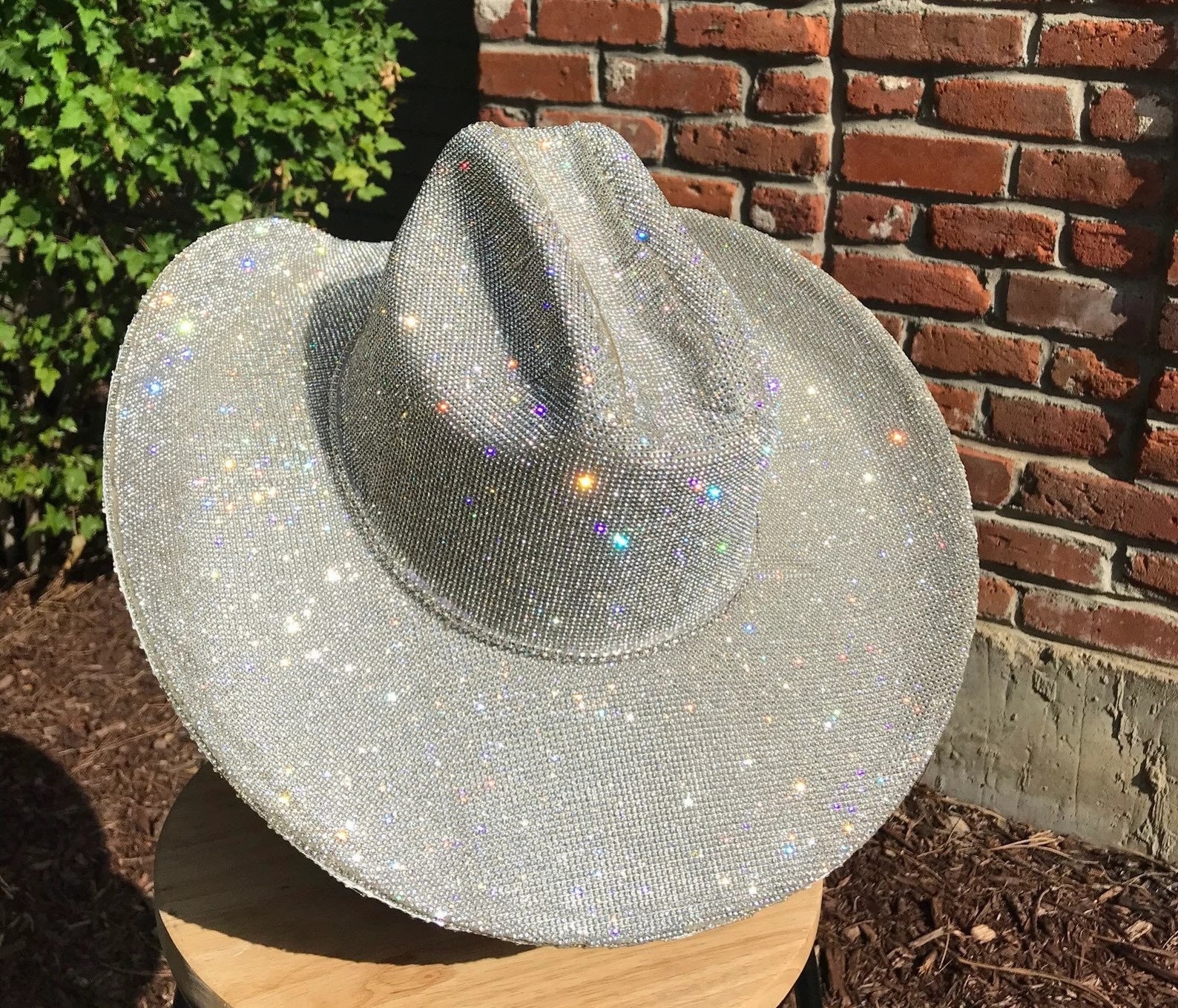 Fully Covered Rhinestone Cowgirl Hat. Western Wedding. Country Concert ...
