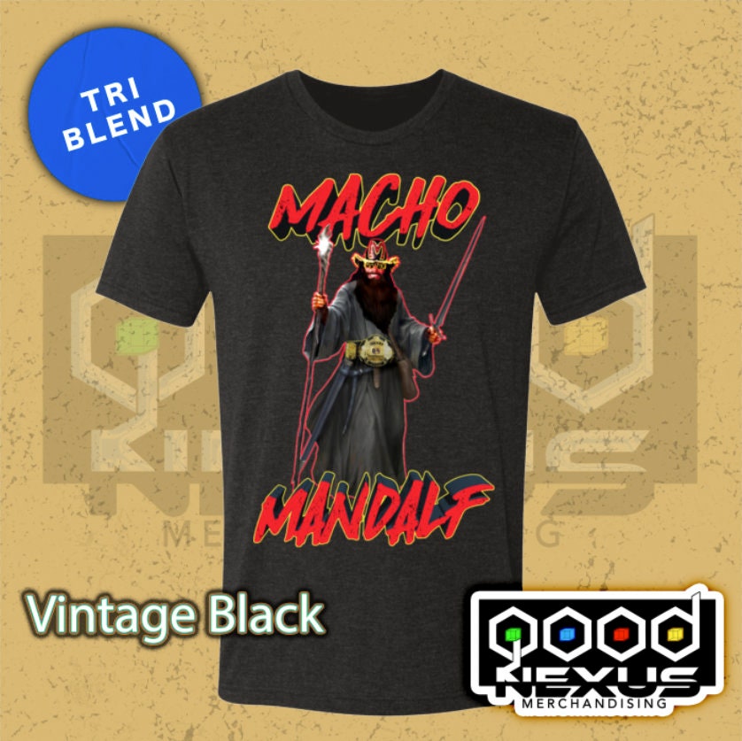 Macho Mandalf Triblend T-shirt - Etsy UK