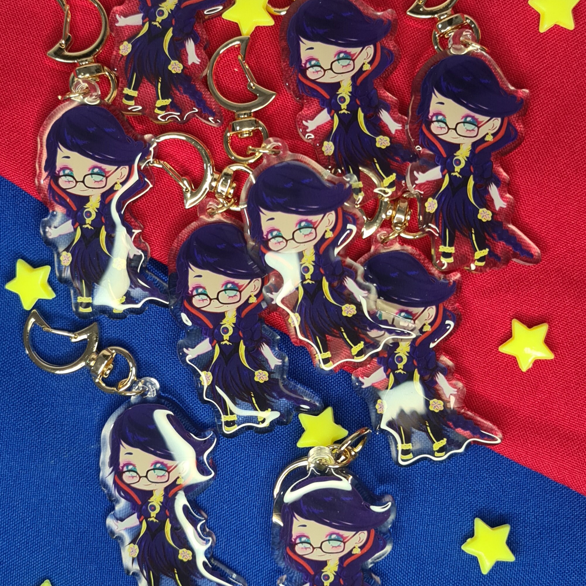 Chibi Bayonetta Fanart Acrylic Keychain Charms - Etsy