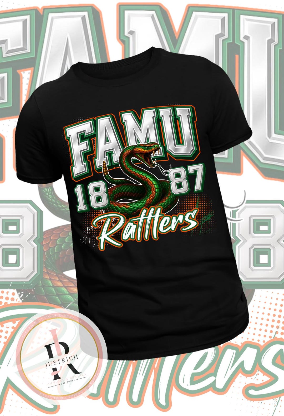 FAMU Rattlers DTF Printed Shirt - Florida A&M University HBCU - Etsy