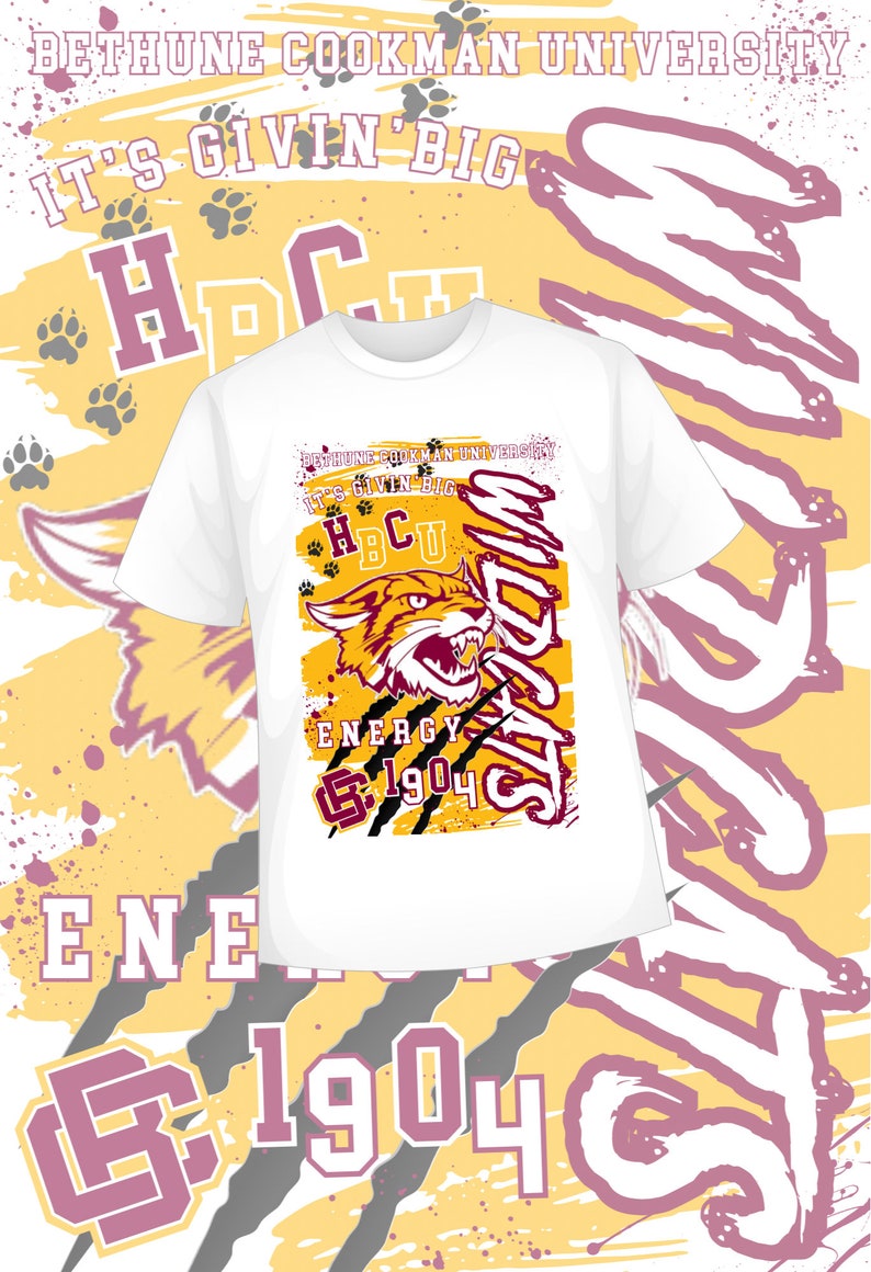 BCU Wildcats Shirt: Bethune Cookman University HBCU Sublimation Tee - Etsy