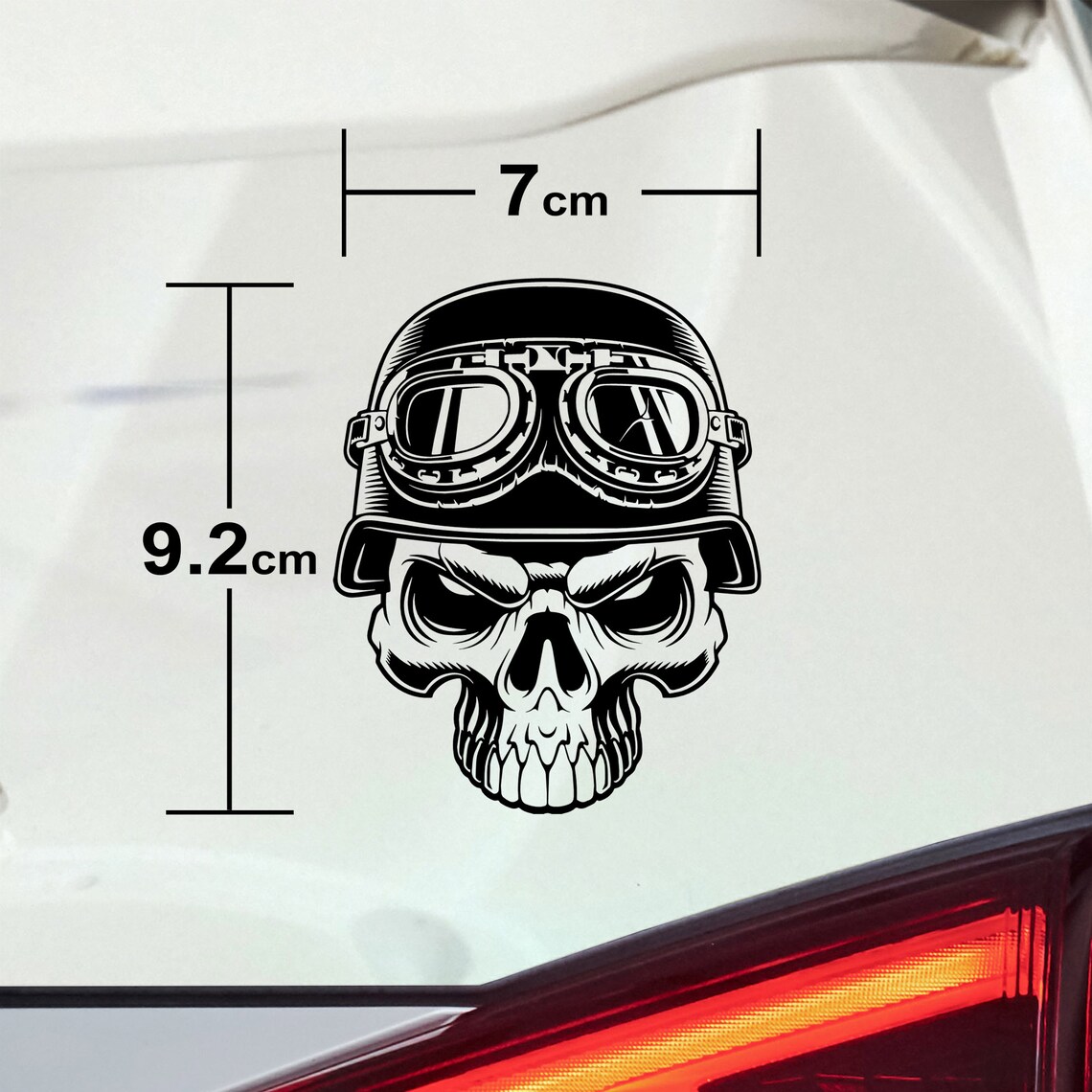 Skeleton Biker Decal Sticker for Cars Trucks Motorcycles - Etsy