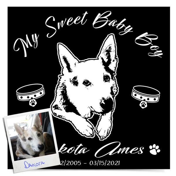 Dog Memorial Decal - Etsy