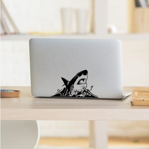 Peeking Monster Shark Decal for Cars or Trucks, Die-cut Vinyl Sticker ...